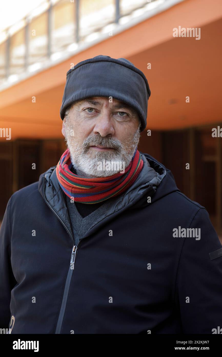 Portrait of Franco Arminio at the Auditorium-Parco della Musica 13/03 ...