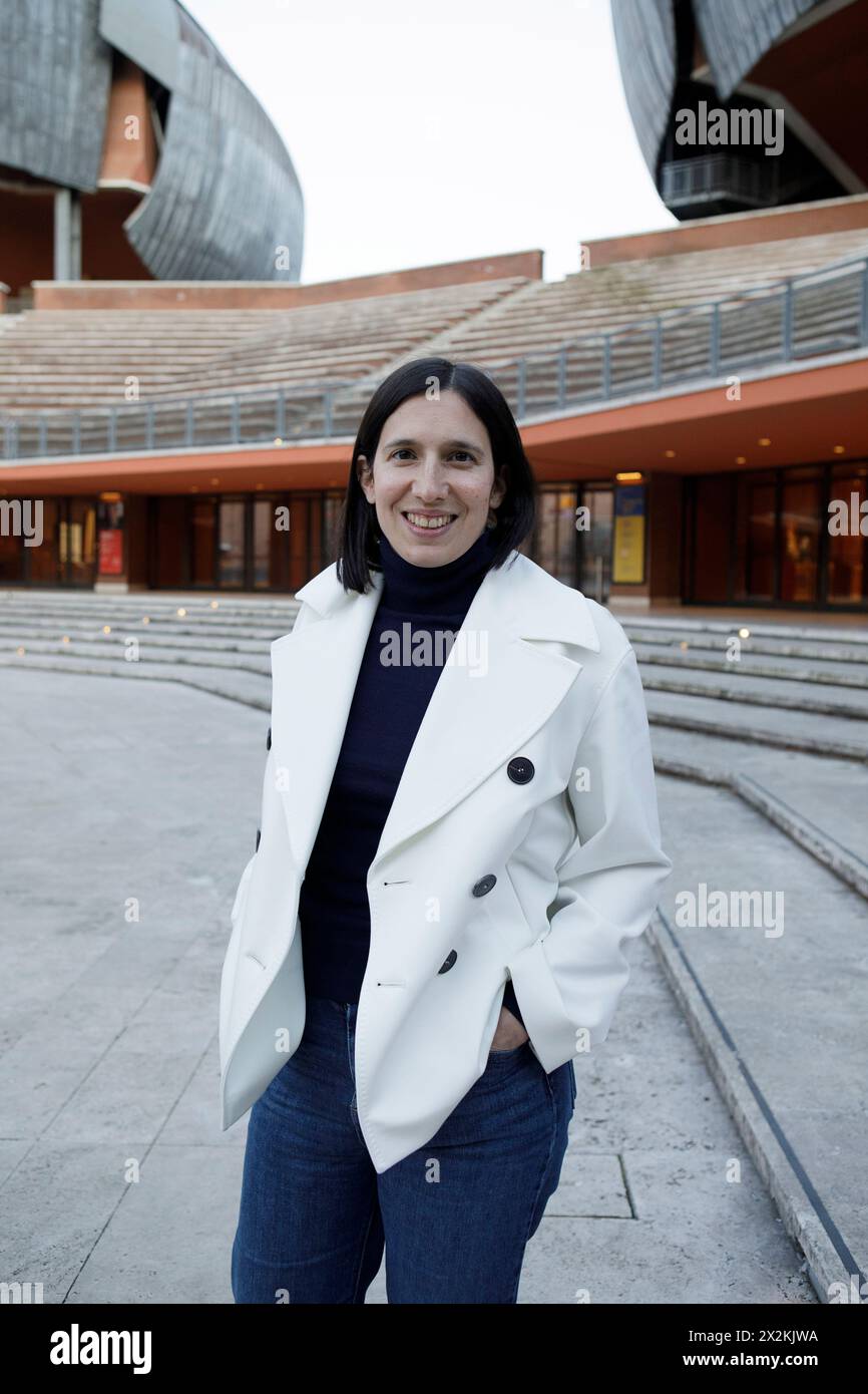 Portrait of Elly Schlein (politician) at the Auditorium-Parco della Musica 13/03/2022 ©Isabella ...