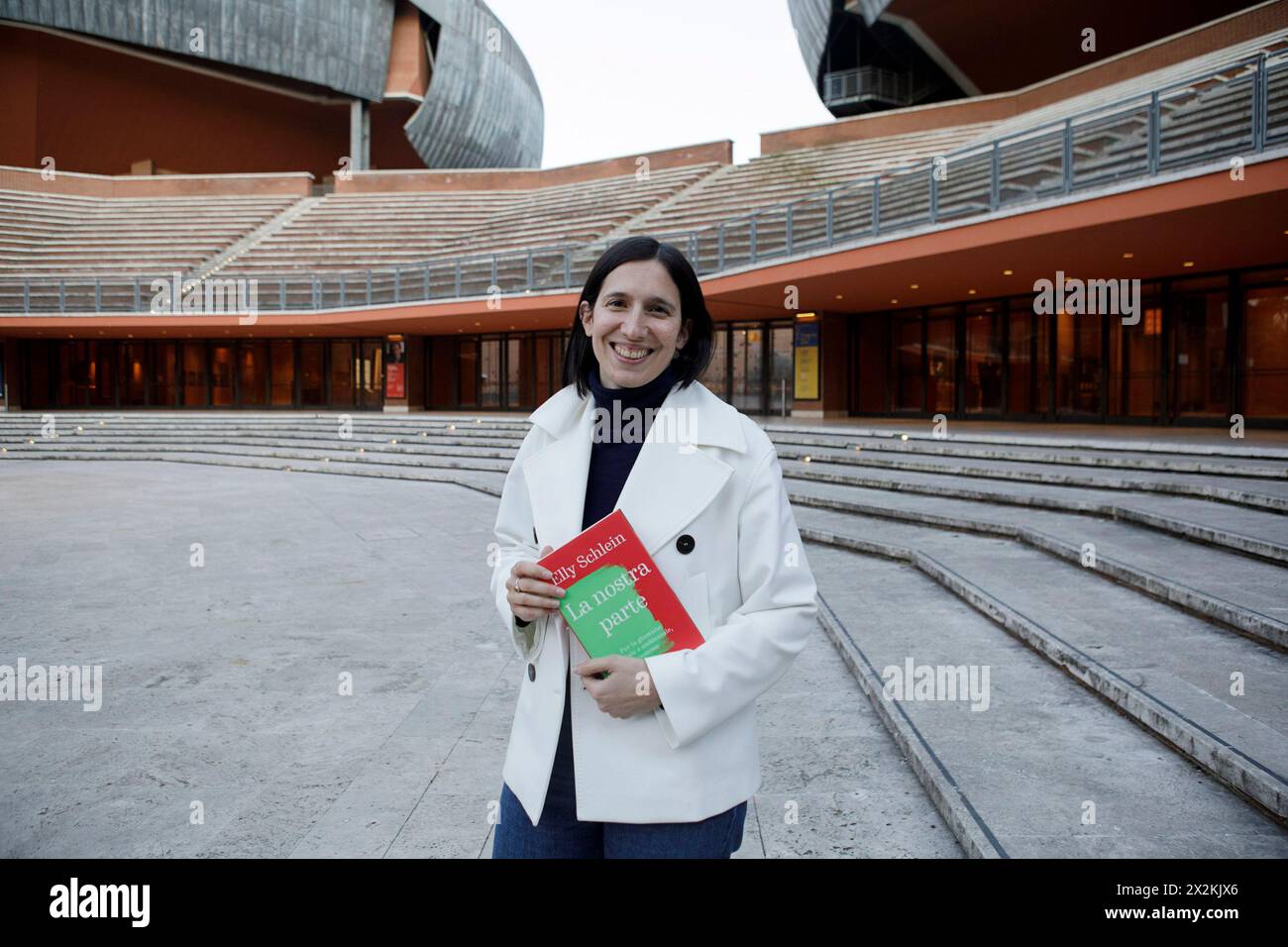 Portrait of Elly Schlein (politician) at the Auditorium-Parco della ...