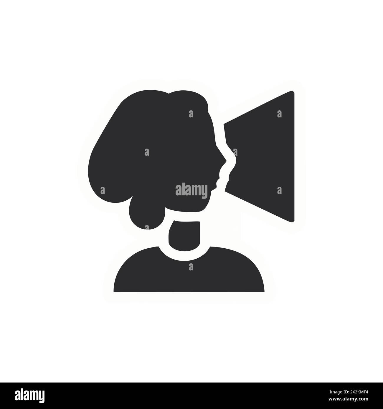 Black female speaking Stock Vector Images - Alamy