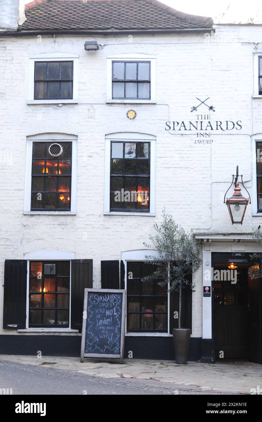The Spaniards Pub, Hampstead, London Stock Photo - Alamy