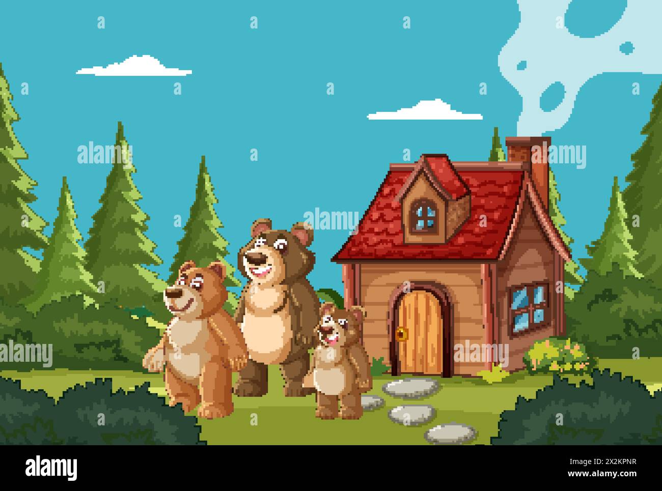 Three baby bears Stock Vector Images - Alamy