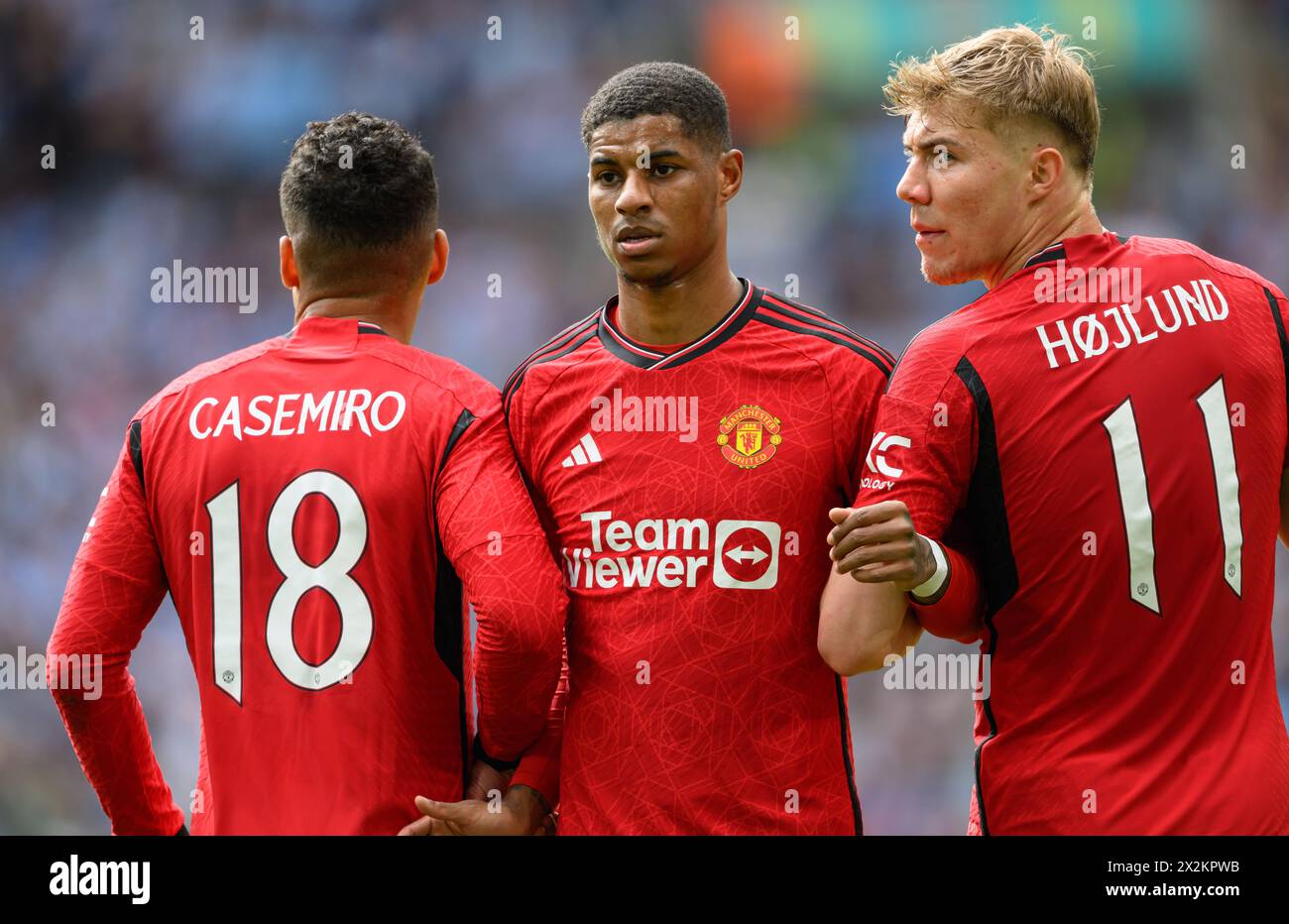 Hojlund rashford 2024 hi-res stock photography and images - Alamy