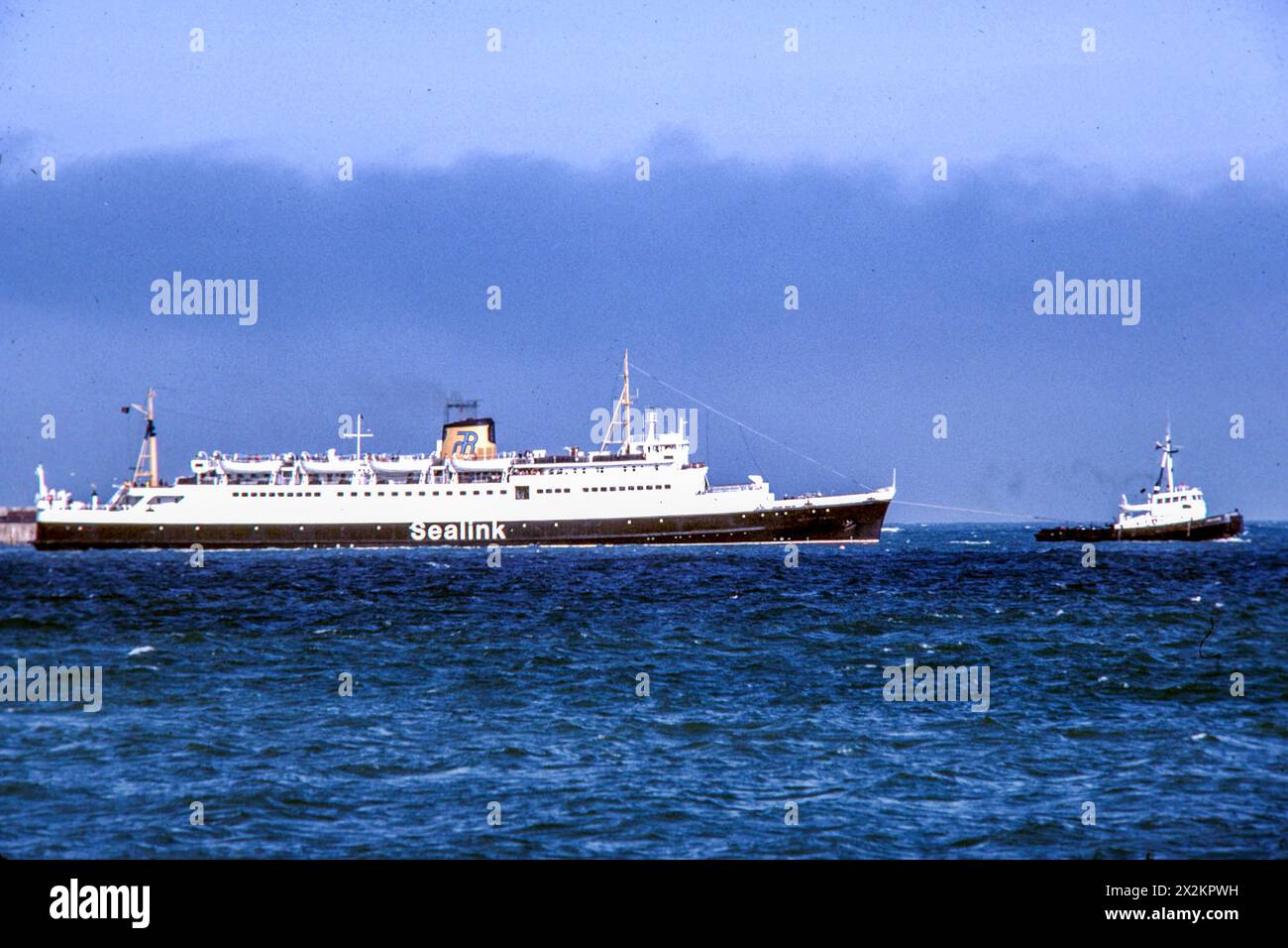 A Sealink Cross channel ferry at Dover in 1976 Stock Photo - Alamy