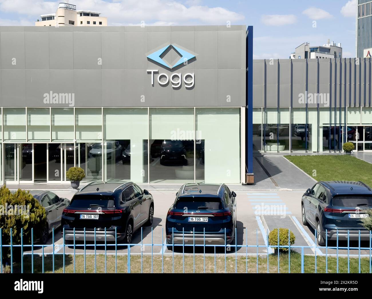 Ankara, Turkey - March 25, 2024: View from the headquarter of Turkish ...