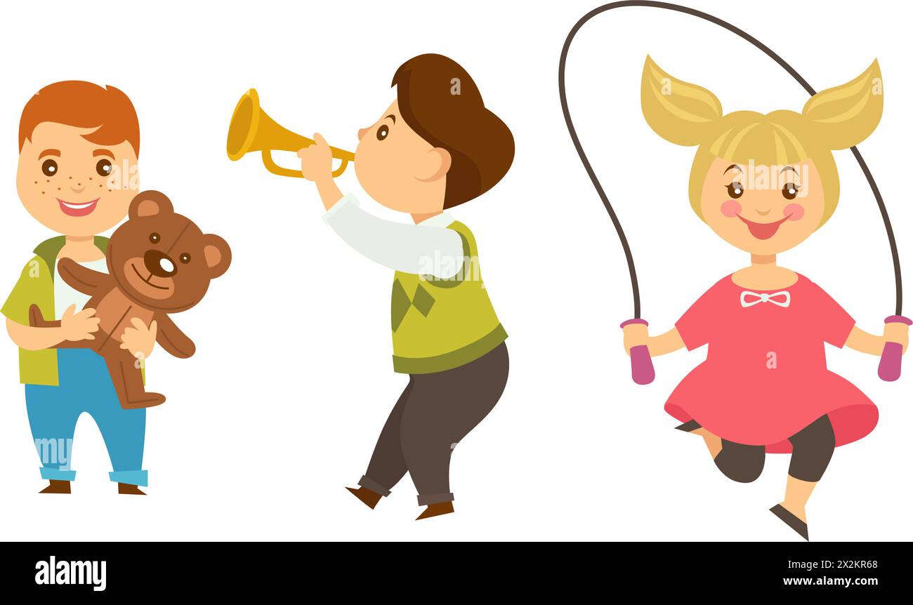 Children Joyful Musical Playtime vector Stock Vector Image & Art - Alamy