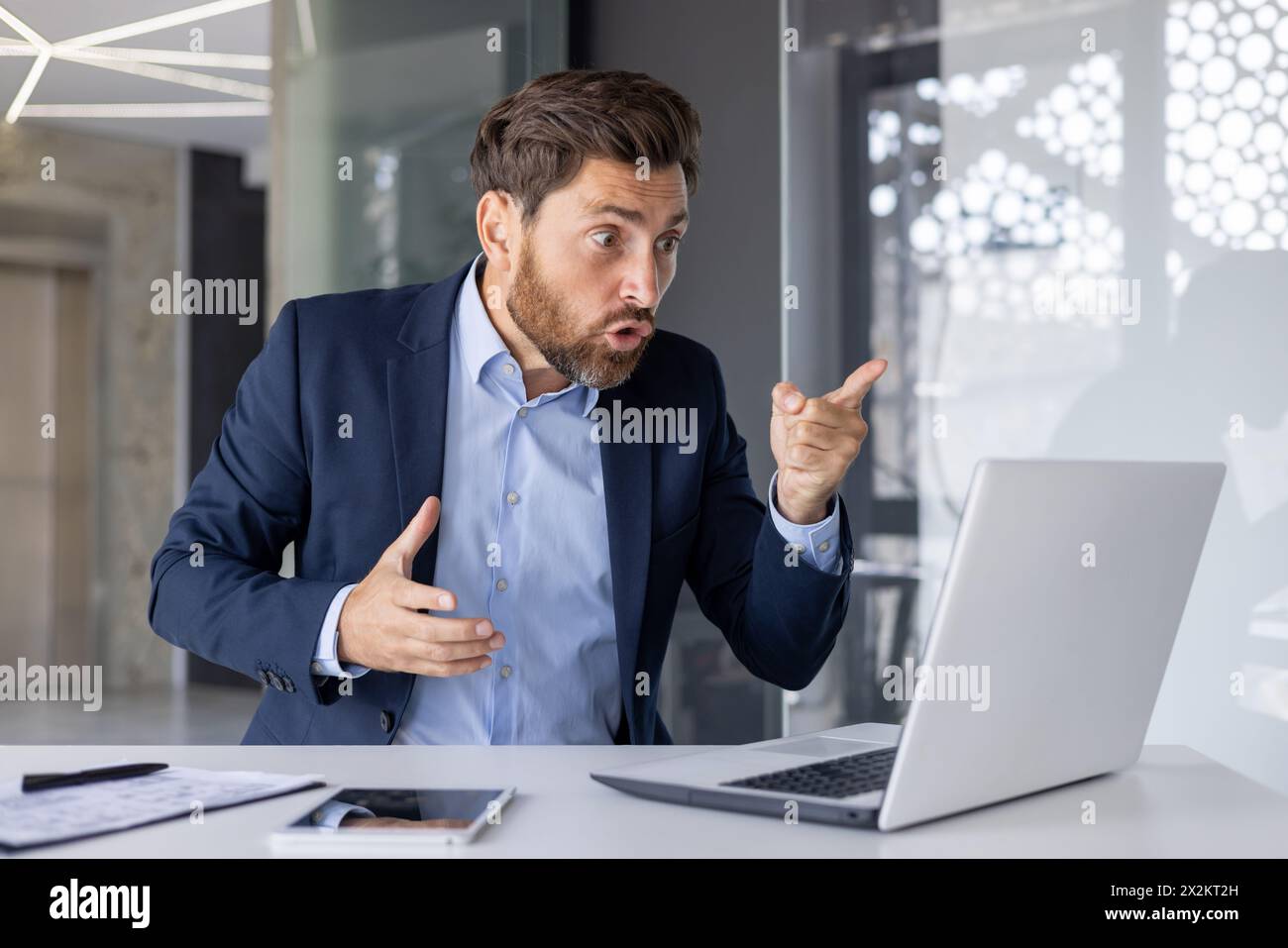 Workplace conflict in an office setting hi-res stock photography and ...