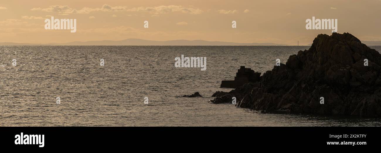Portpatrick Rocks Island, Dumfries and Galloway, Scotland Stock Photo ...