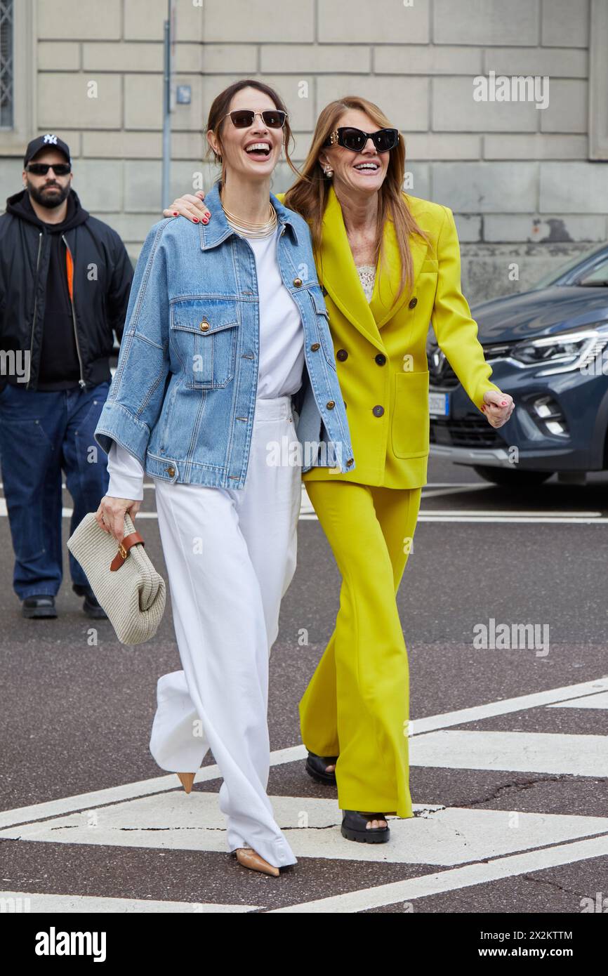 MILAN, ITALY - FEBRUARY 25 , 2024: Anna dello Russo before Luisa ...