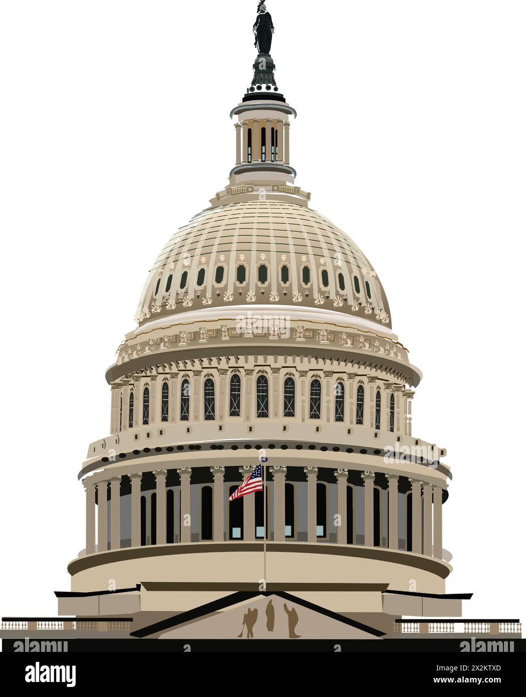 Top part of USA CAPITOL Stock Vector Image & Art - Alamy