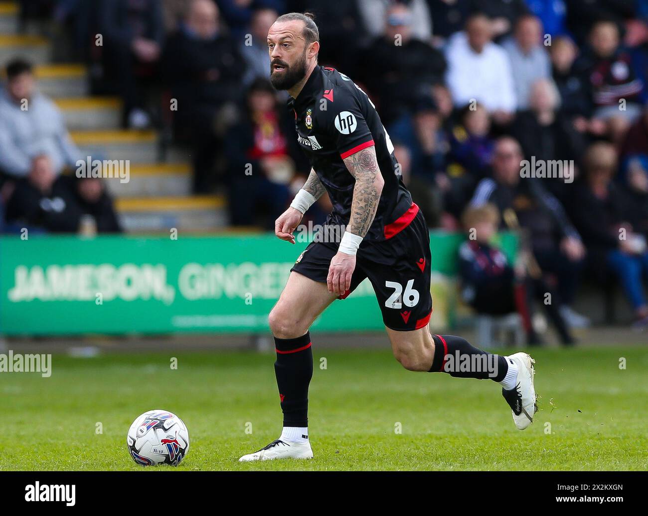 Wrexham's Steven Fletcher during the Sky Bet League Two match at the ...