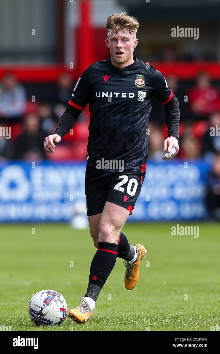 Wrexham's Andy Cannon during the Sky Bet League Two match at the ...