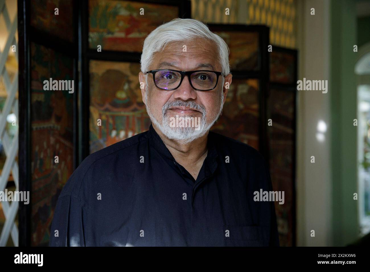 Portrait of Amitav Ghosh 20/05/2022 ©Isabella De Maddalena/opale.photo ...