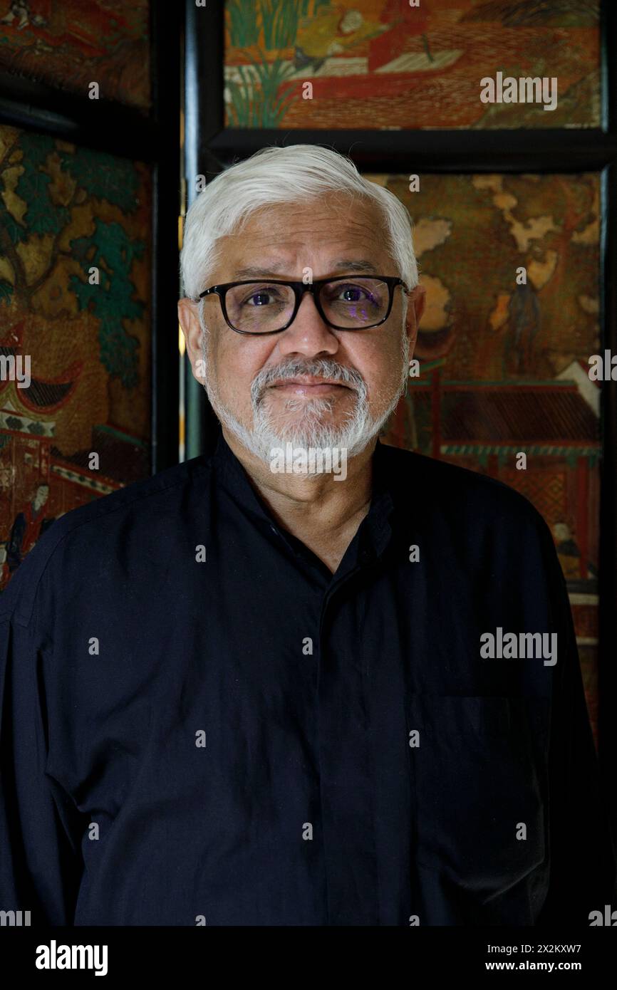 Portrait of Amitav Ghosh 20/05/2022 ©Isabella De Maddalena/opale.photo ...