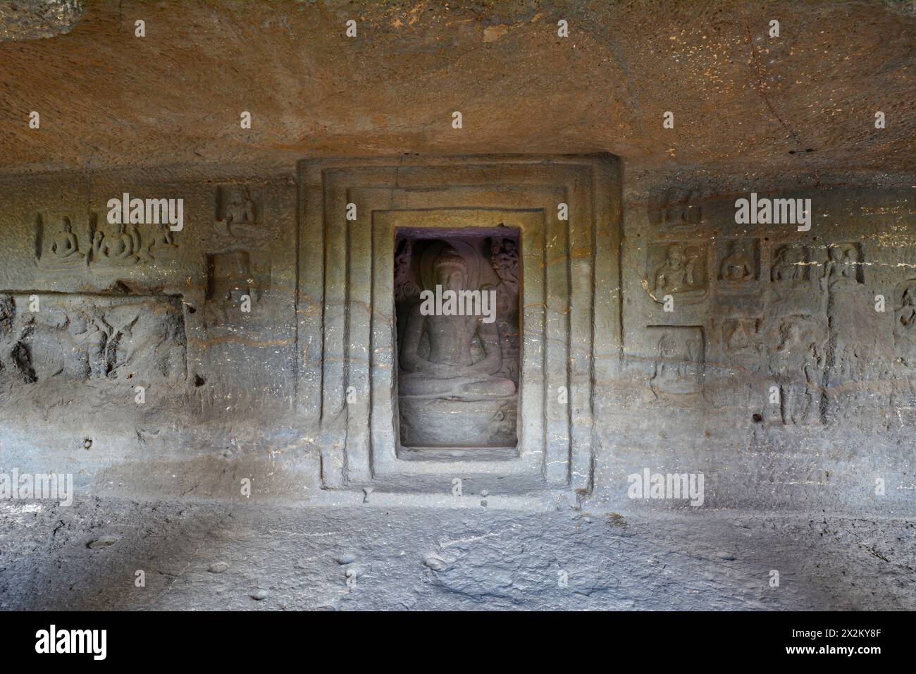 Ellora Buddhist Caves: Cave No 11. First Floor - Relief panels on ...