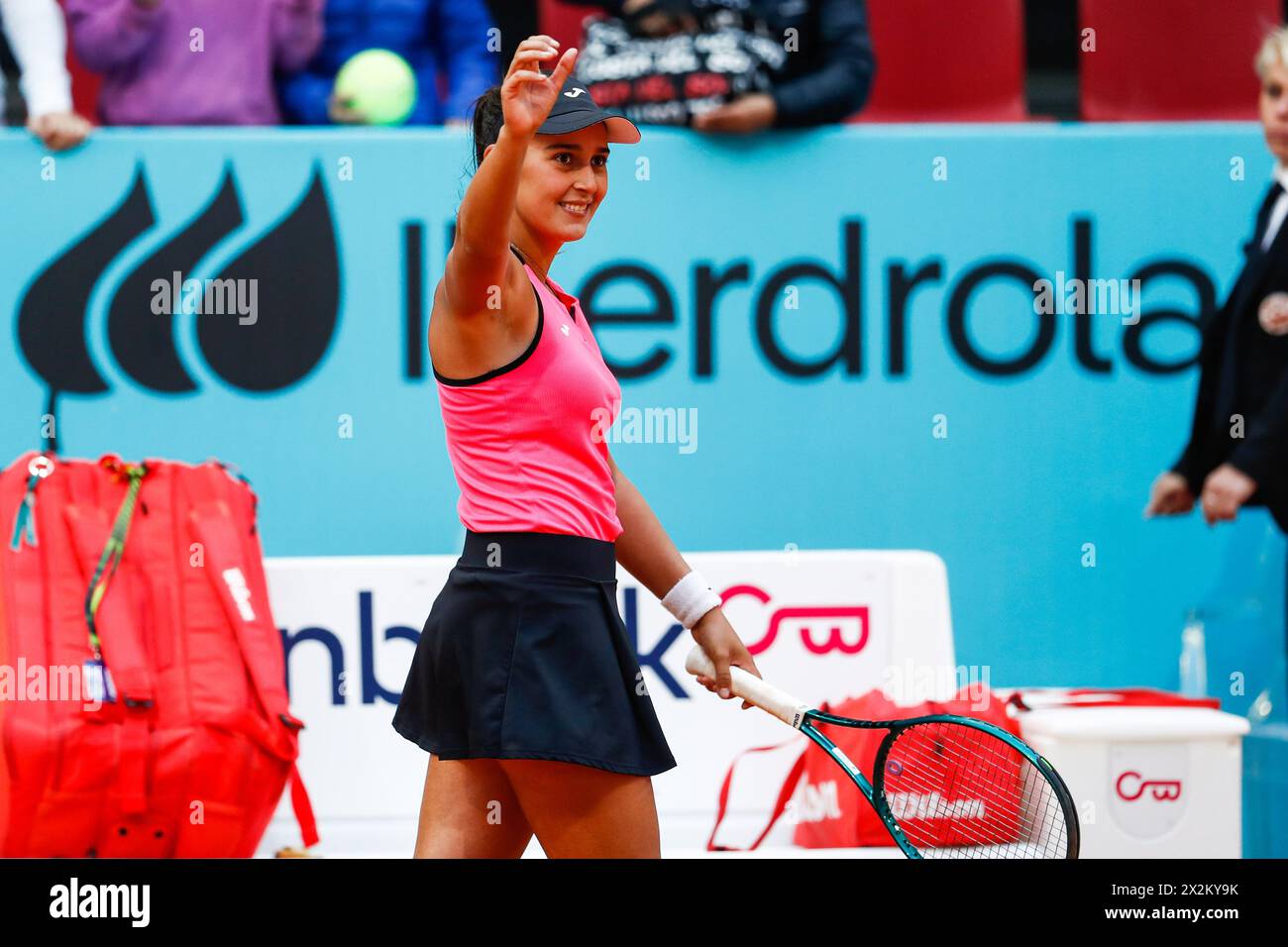 Leyre Romero Gormaz of Spain celebrates after winning against Oceane ...