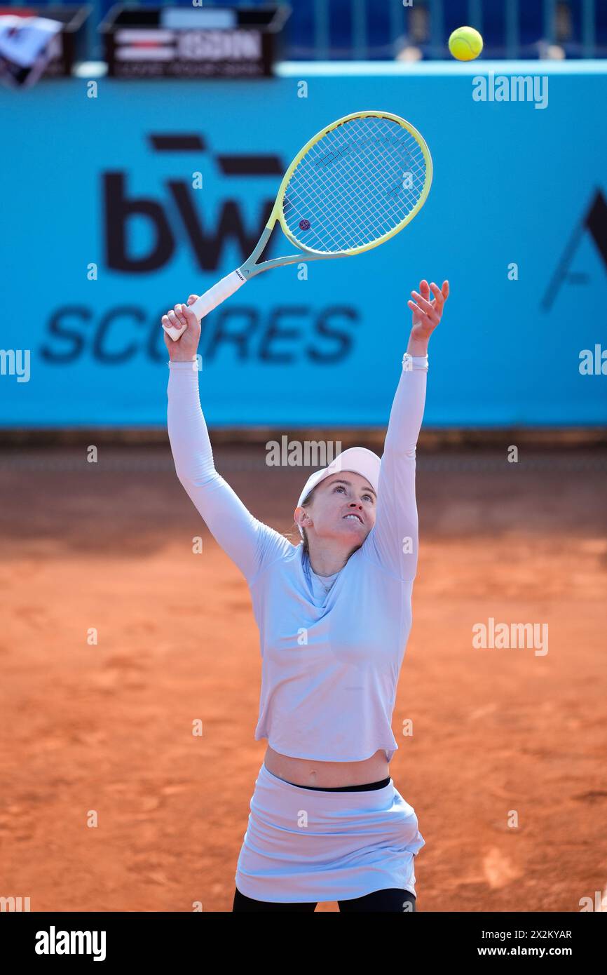 Aliaksandra Sasnovich of Belarus in action against Harriet Dart of ...