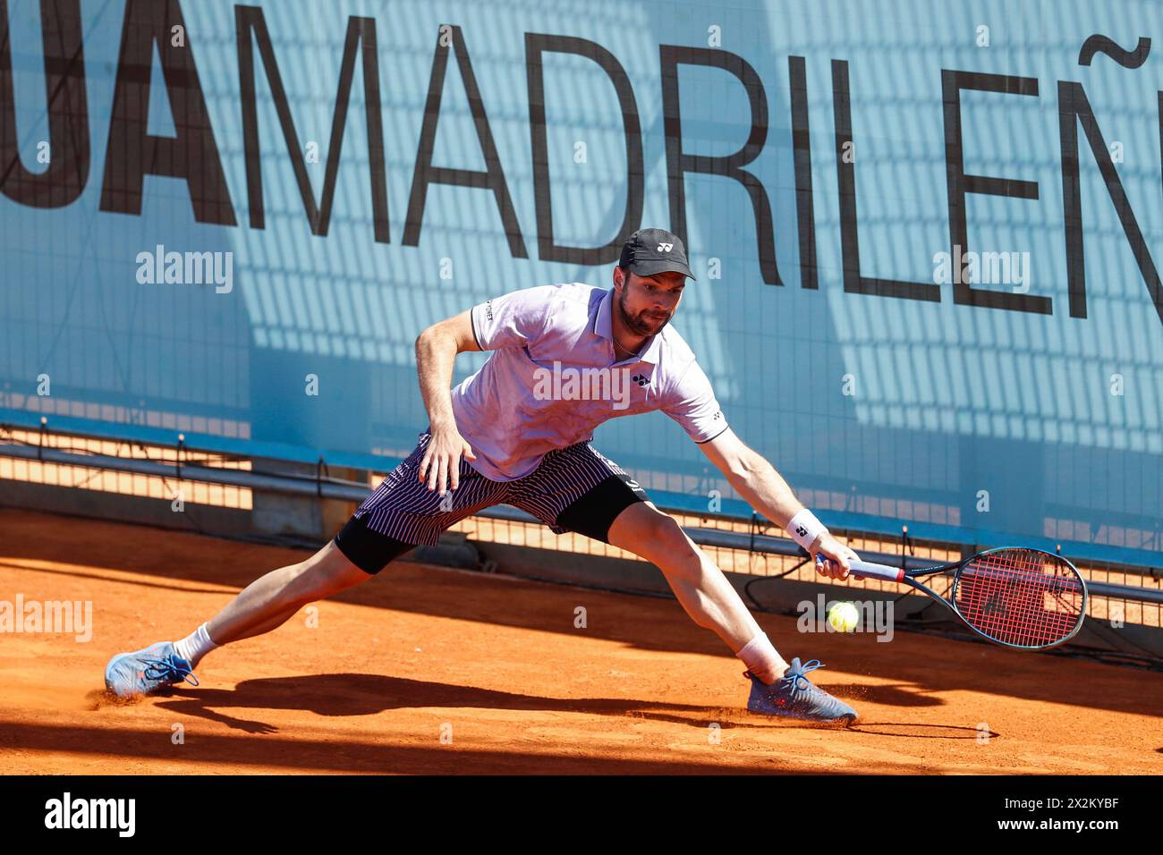 Jurij Rodionov of Austria in action against Valentin Vacherot of Monaco ...