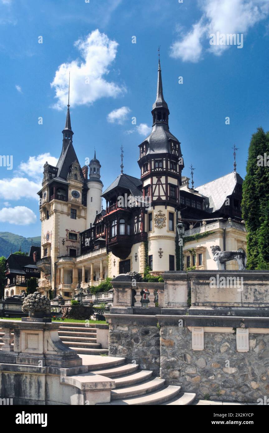 Peles Castle, Castelul Peles, Sinaia, Romania Stock Photo - Alamy