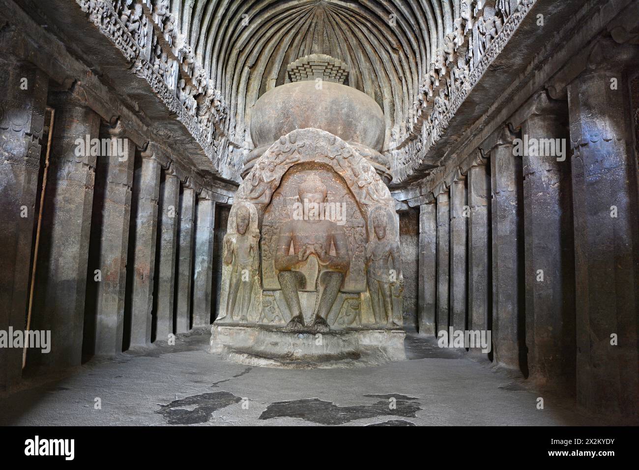 Ellora Buddhist Caves: Cave No 10 also know as Vishwakarma Cave ...