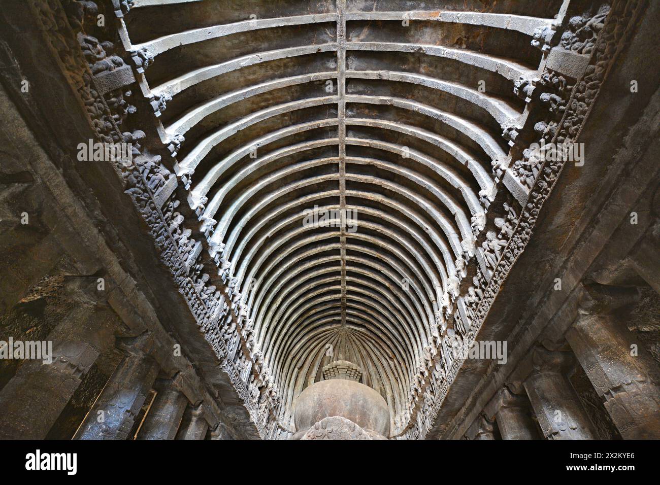 Ellora Buddhist Caves: Cave No 10 also know as Vishwakarma Cave ...