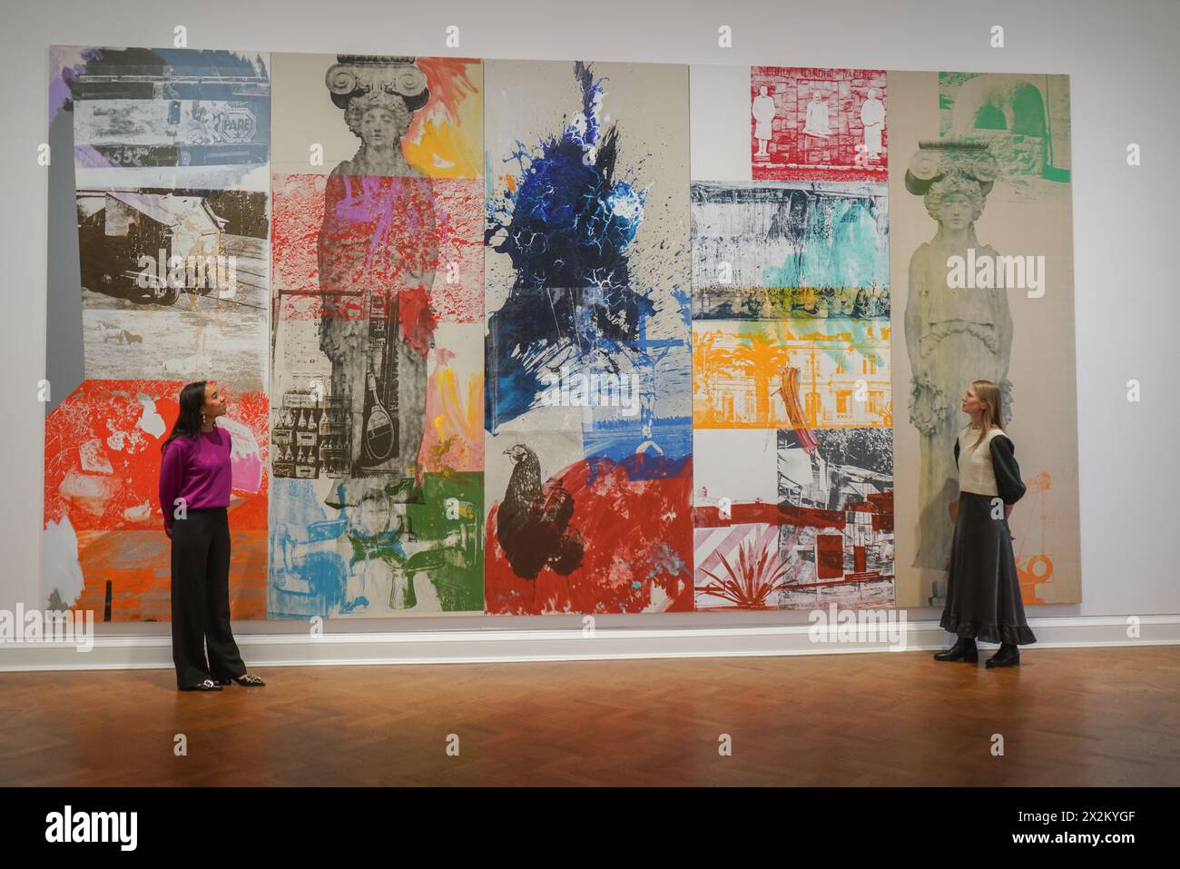 London 23 April 2024 . Robert Rauschenberg, Caryatid Cavalcade I,/ ROCI ...