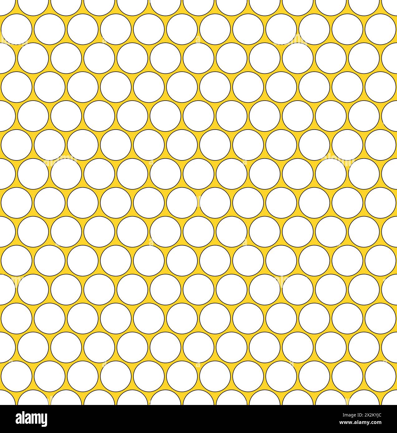 Flat vector circles texture. Seamless vector line art ring pattern with ...
