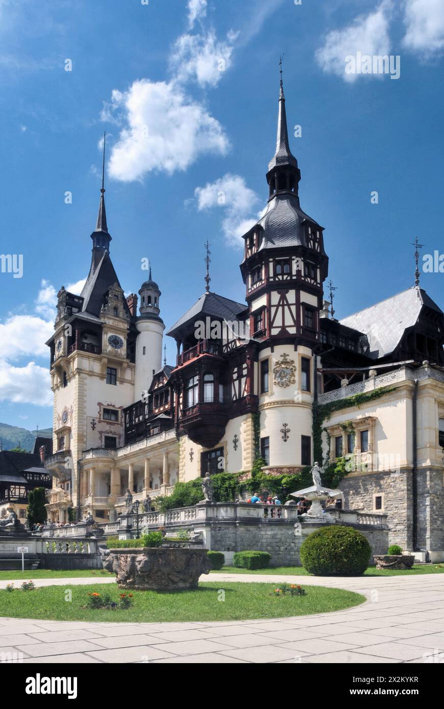 Peles Castle, Castelul Peles, Sinaia, Romania Stock Photo - Alamy