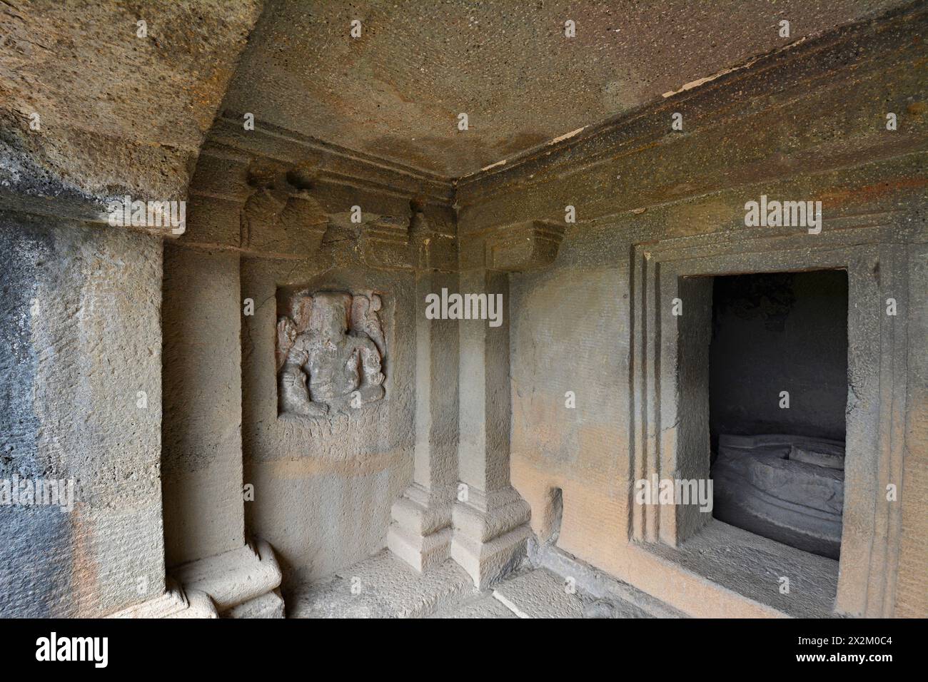 Ellora Brahmanical Caves: Cave No 24. One of the eight small shrines ...