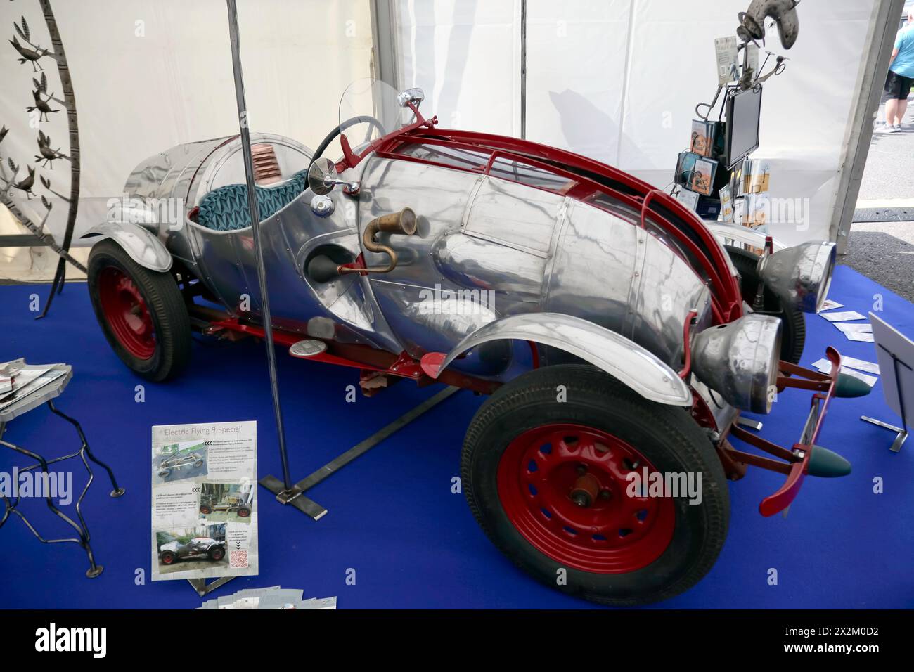 A custom made electric vehicle based on a 1937, Standard Flying 9, on ...