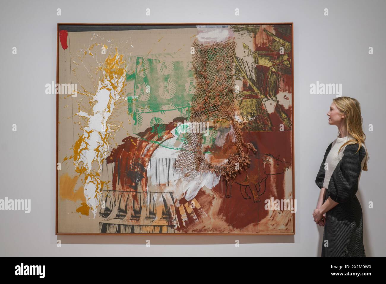 London 23 April 2024 . Robert Rauschenberg, Onoto Snare / ROCI ...