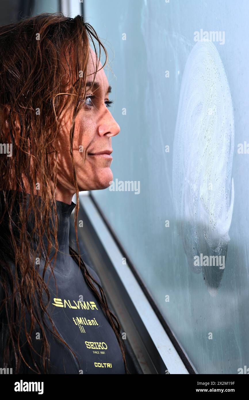 Italy, Rome, Alessia Zecchini Italian freediver, world record holder in ...