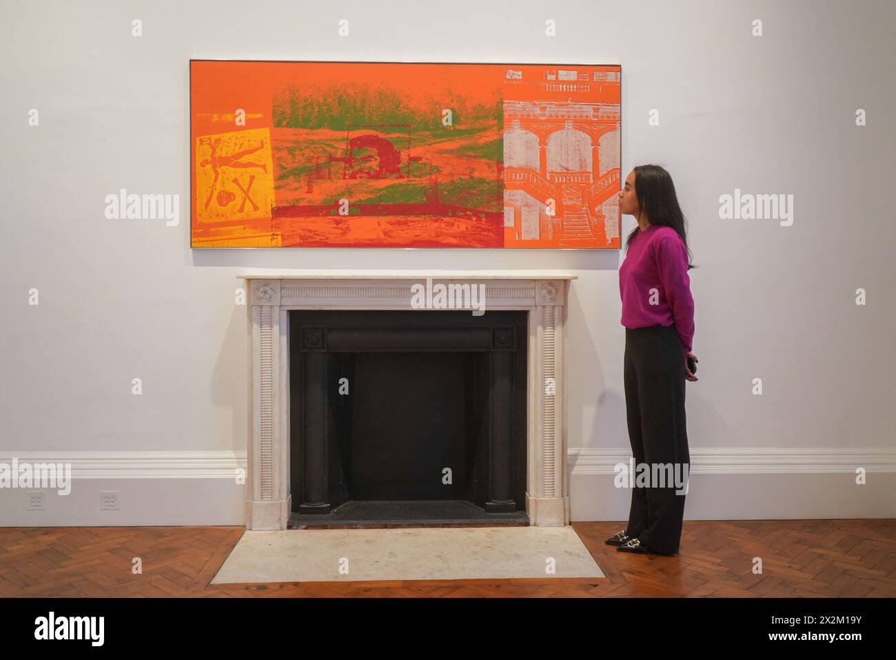 London 23 April 2024 . Robert Rauschenberg, Premonition (Ante de Creer ...