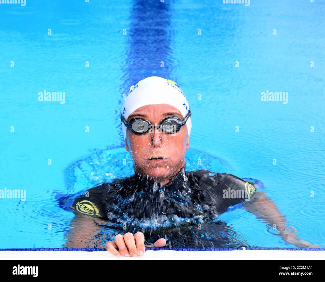 Italy, Rome, Alessia Zecchini Italian freediver, world record holder in ...