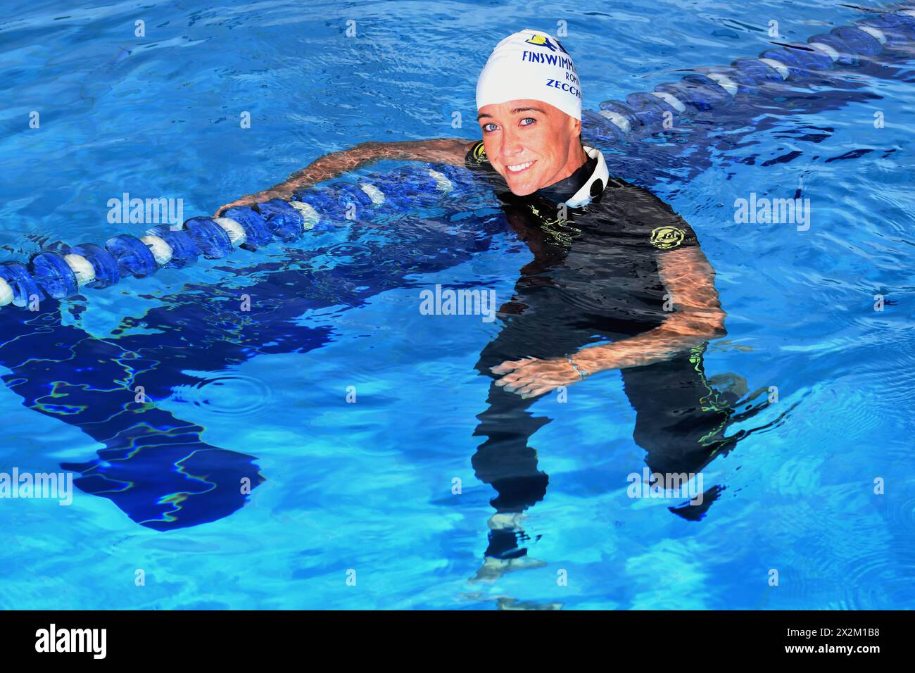 Italy, Rome, Alessia Zecchini Italian freediver, world record holder in ...