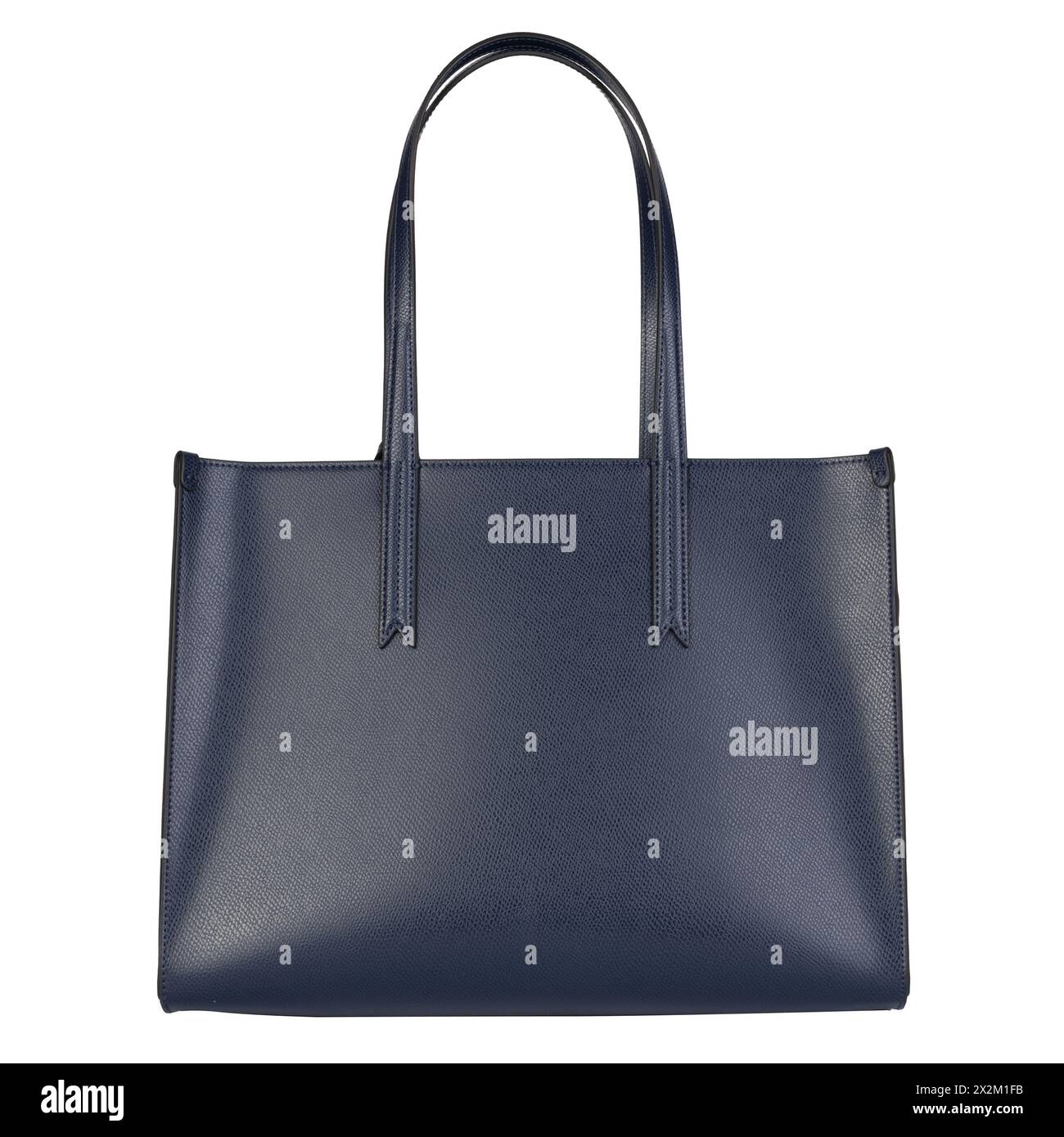 Navy Blue Elegant Tote Handbag, Isolated Stock Photo - Alamy