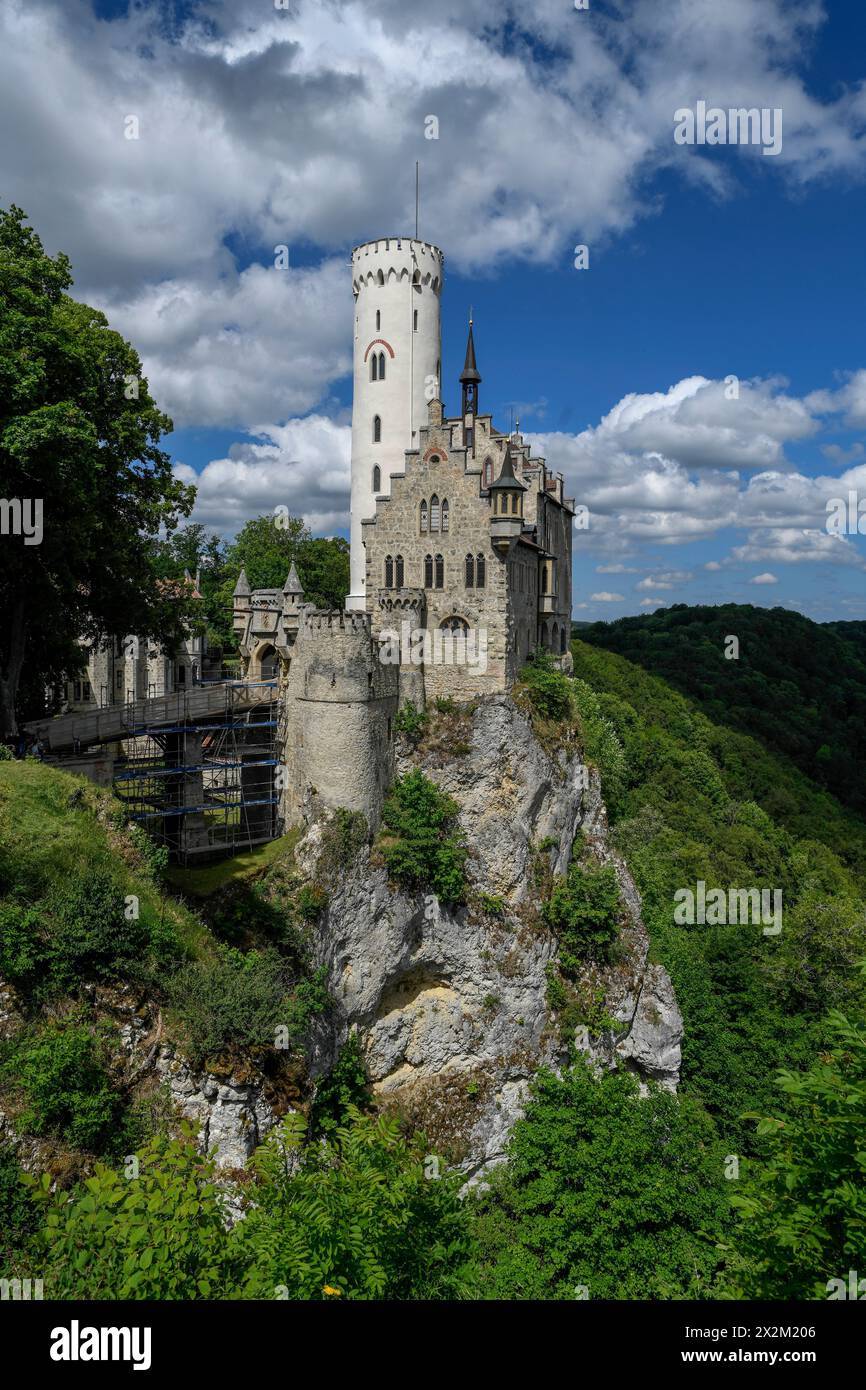 geography / travel, Germany, Baden-Wuerttemberg, Lichtenstein Castle ...