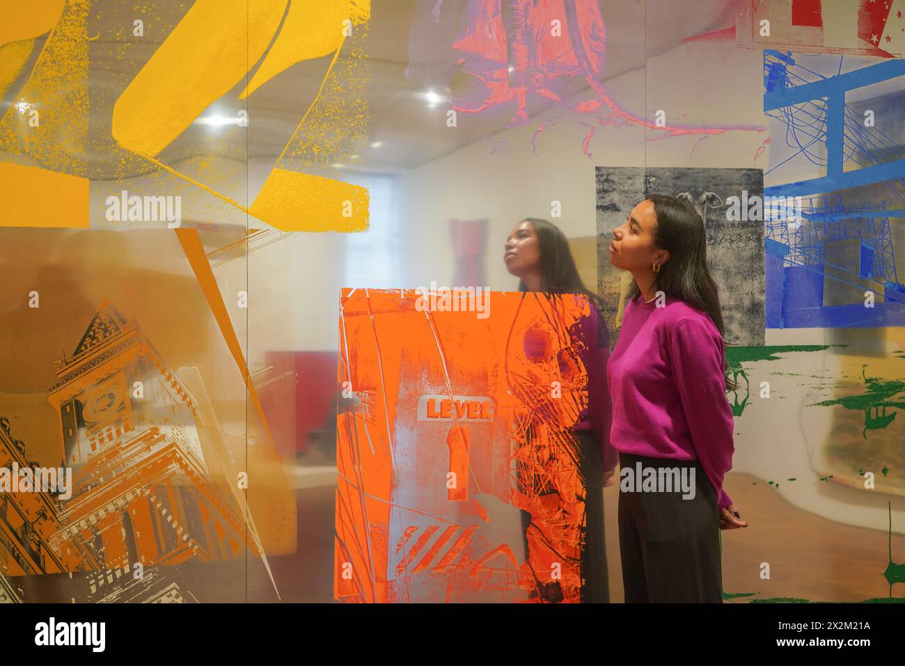 London 23 April 2024 . Robert Rauschenberg, Level Revel / ROCI USA (Wax ...