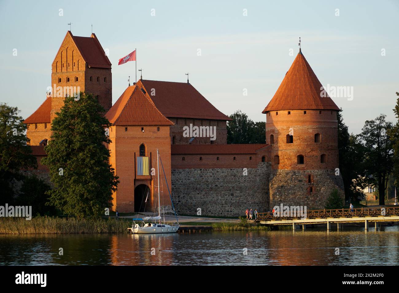 Historical lithuanian flag on trakai hi-res stock photography and ...