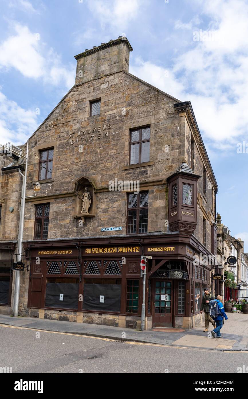 The St Andrews Citizen, a landmark building in the city of St Andrews ...