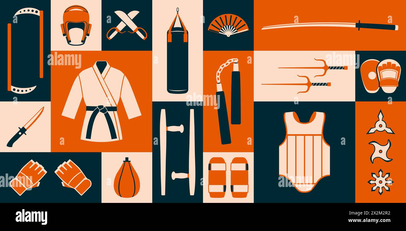 Martial fight Stock Vector Images - Alamy