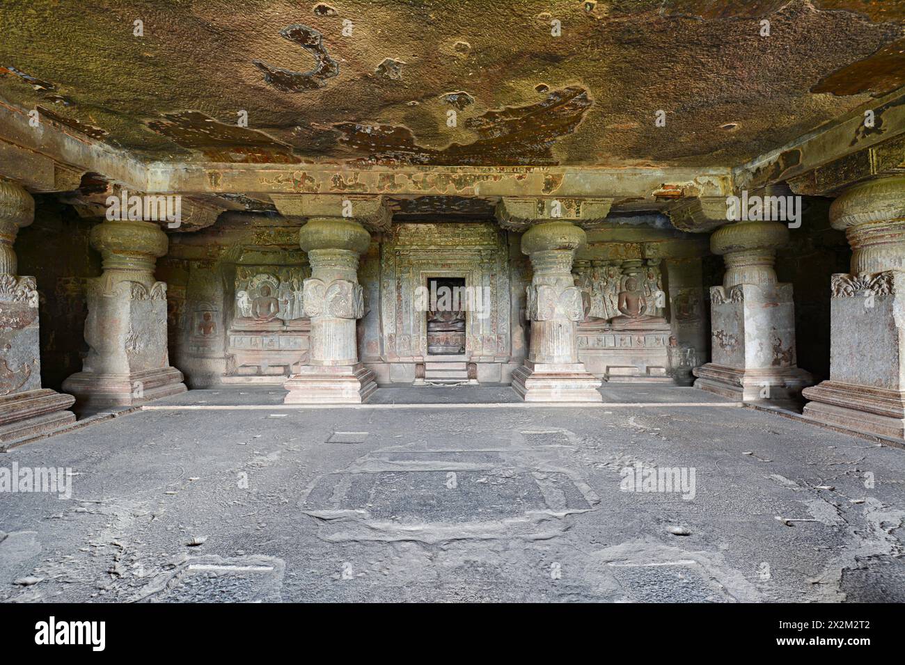 Ellora Jain Caves: Cave No 33 Lower storey, Main Shrine showing ...