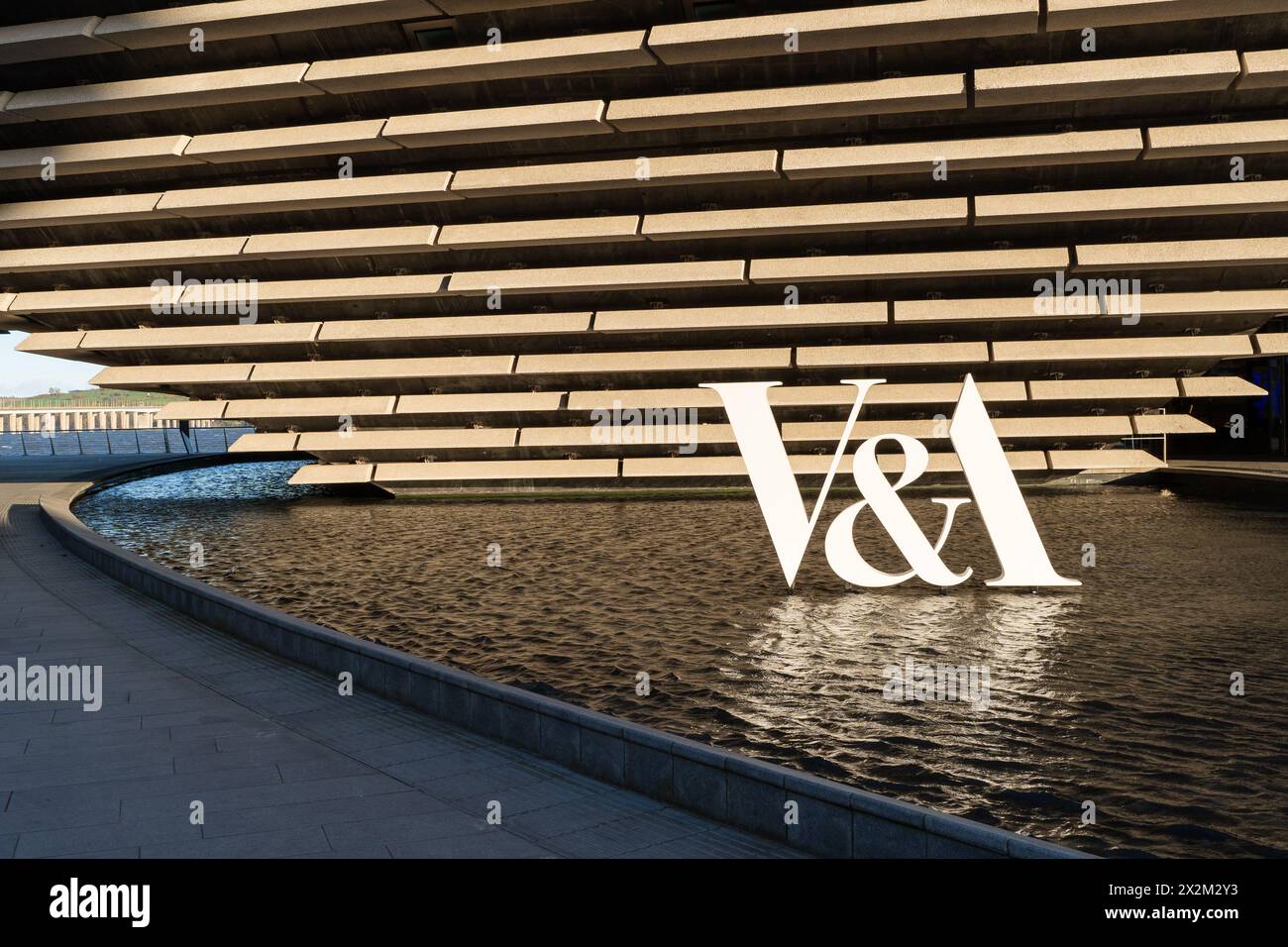 The V and A design museum in Dundee, Scotland, UK - exterior on ...