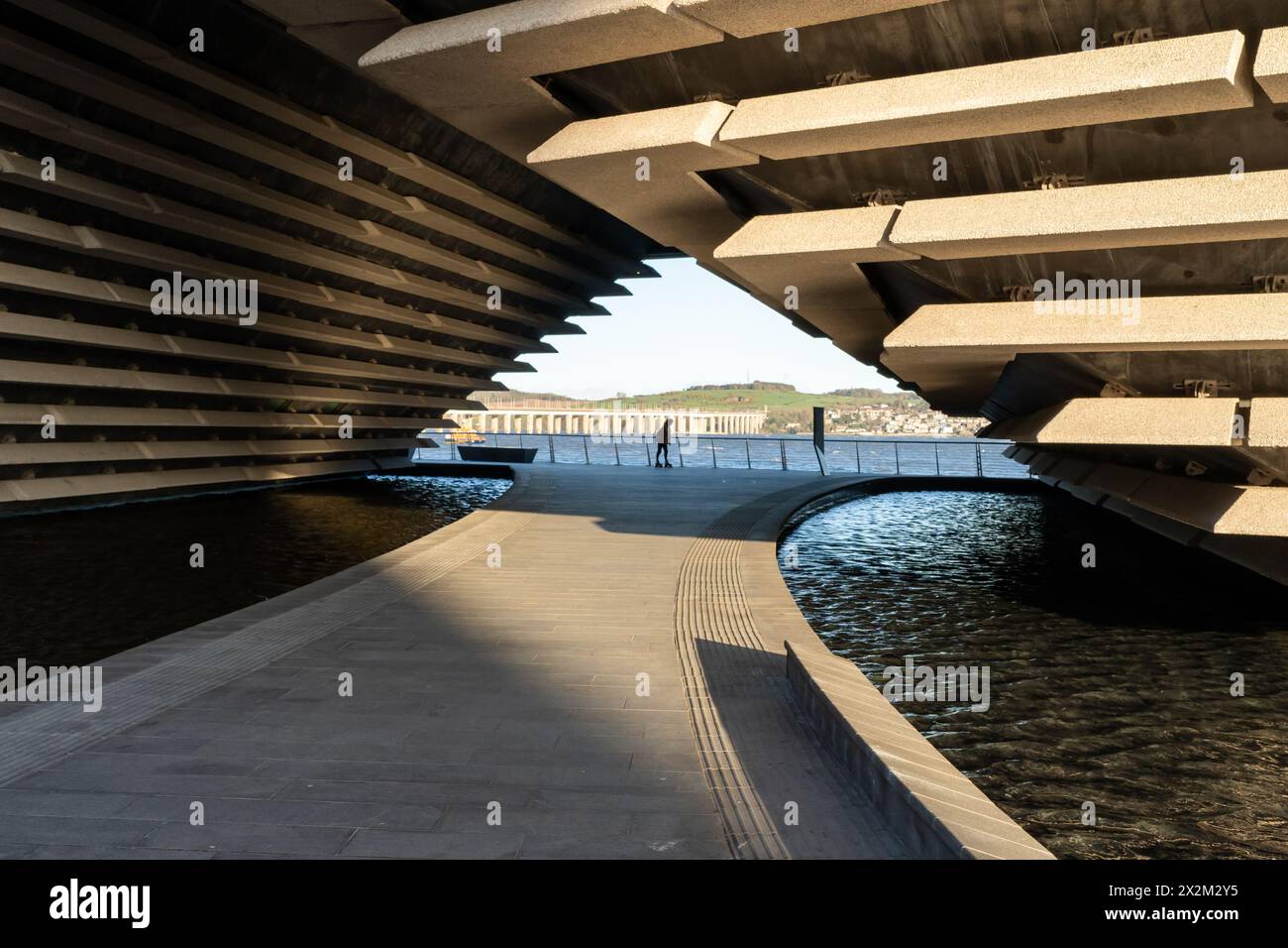 The V and A design museum in Dundee, Scotland, UK - exterior on ...