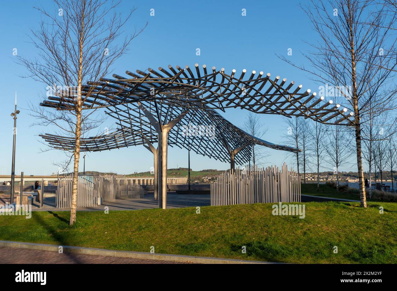 Tay Whale sculpture by Lee Simmons, with sound installation on the ...