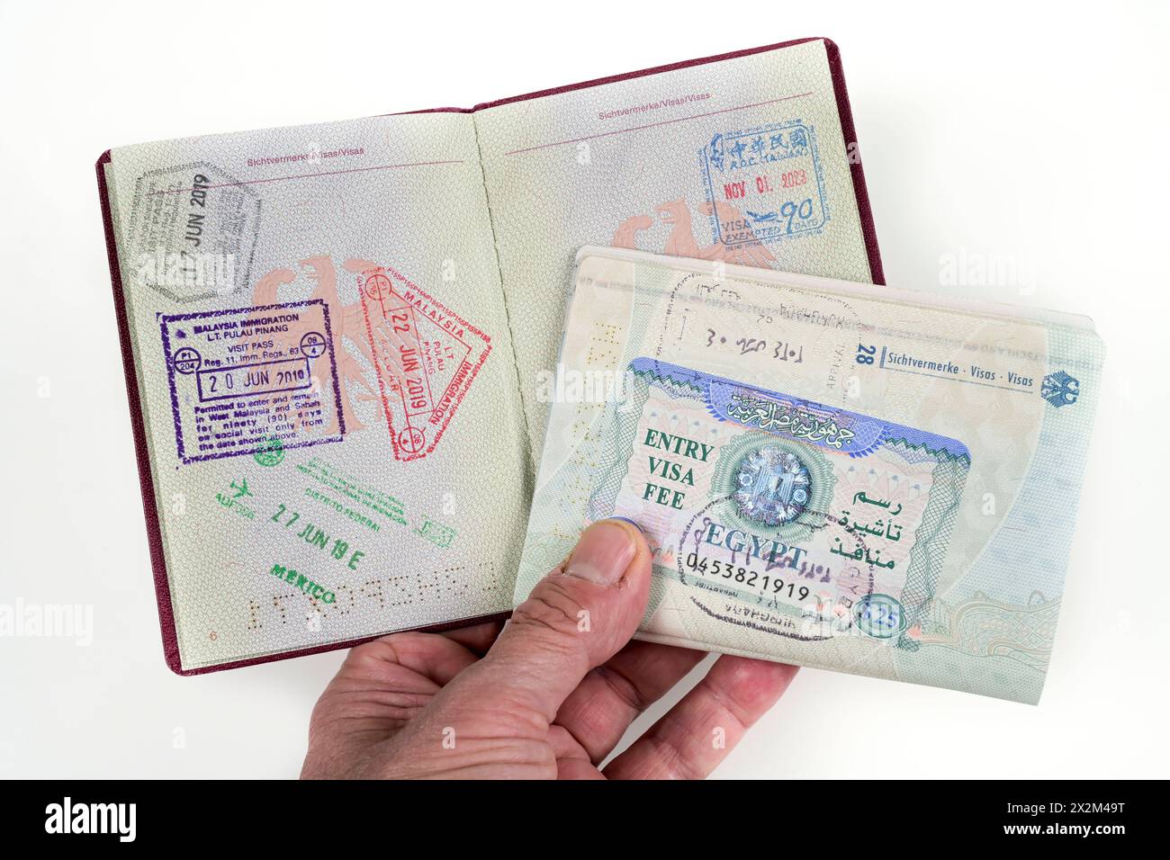 Visa, Stempel, Reisepässe der Bundesrepublik Deutschland *** Visas ...