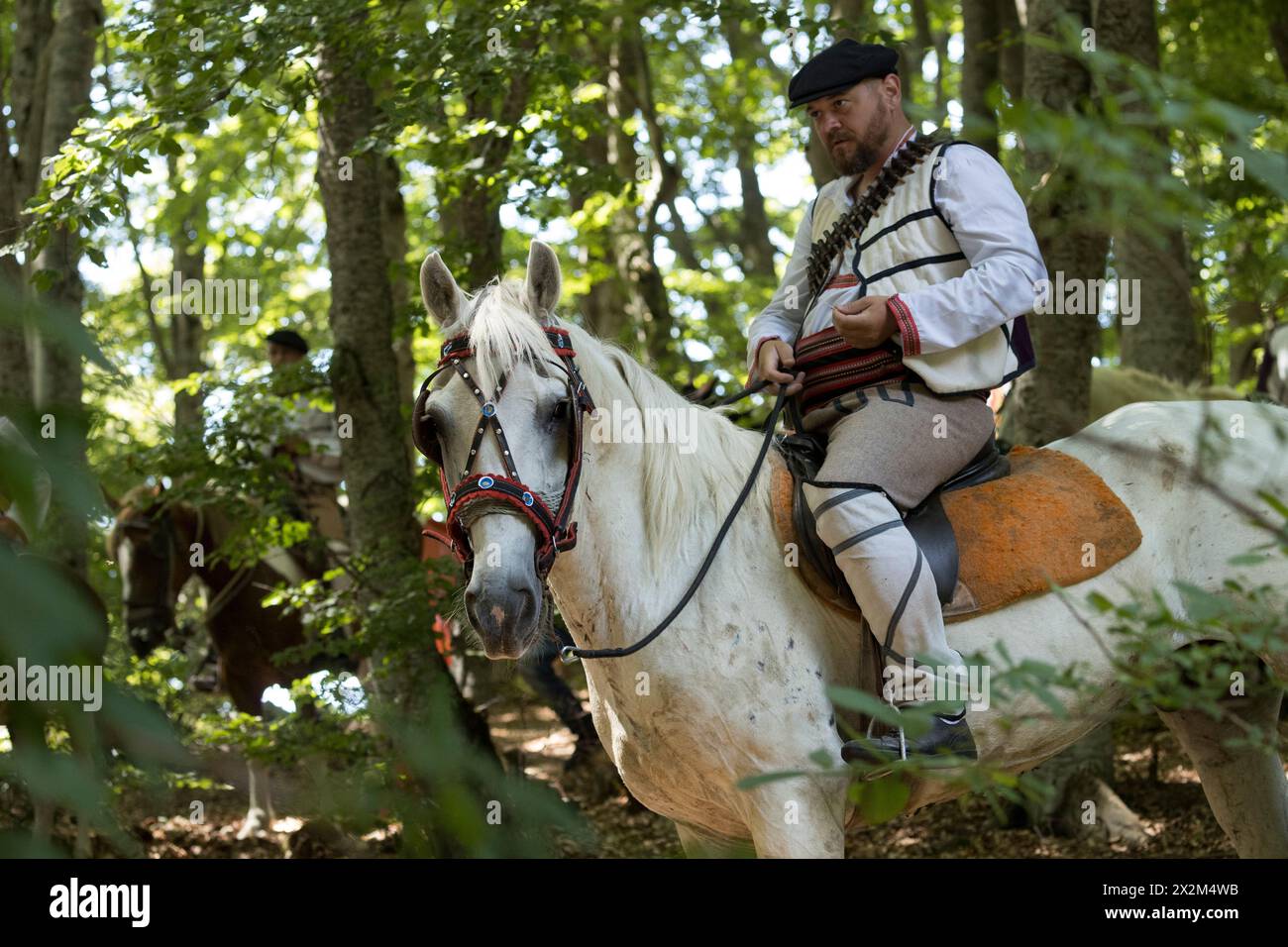 On Illinden (Republic Day), traditionally dressed riders ride from ...