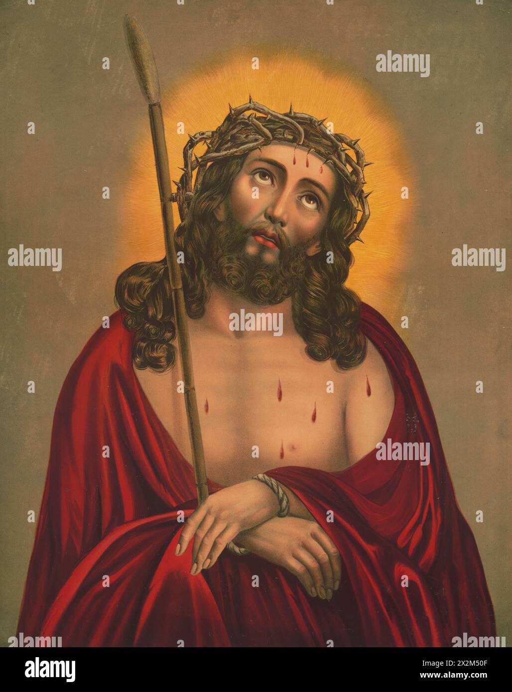 Christ with crown of thorns hi-res stock photography and images - Alamy