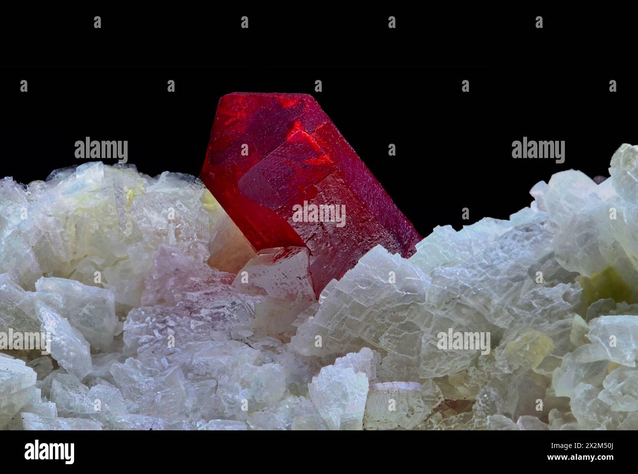 Stunning photograph featuring Cinnabar, Quartz, and Dolomite crystals ...