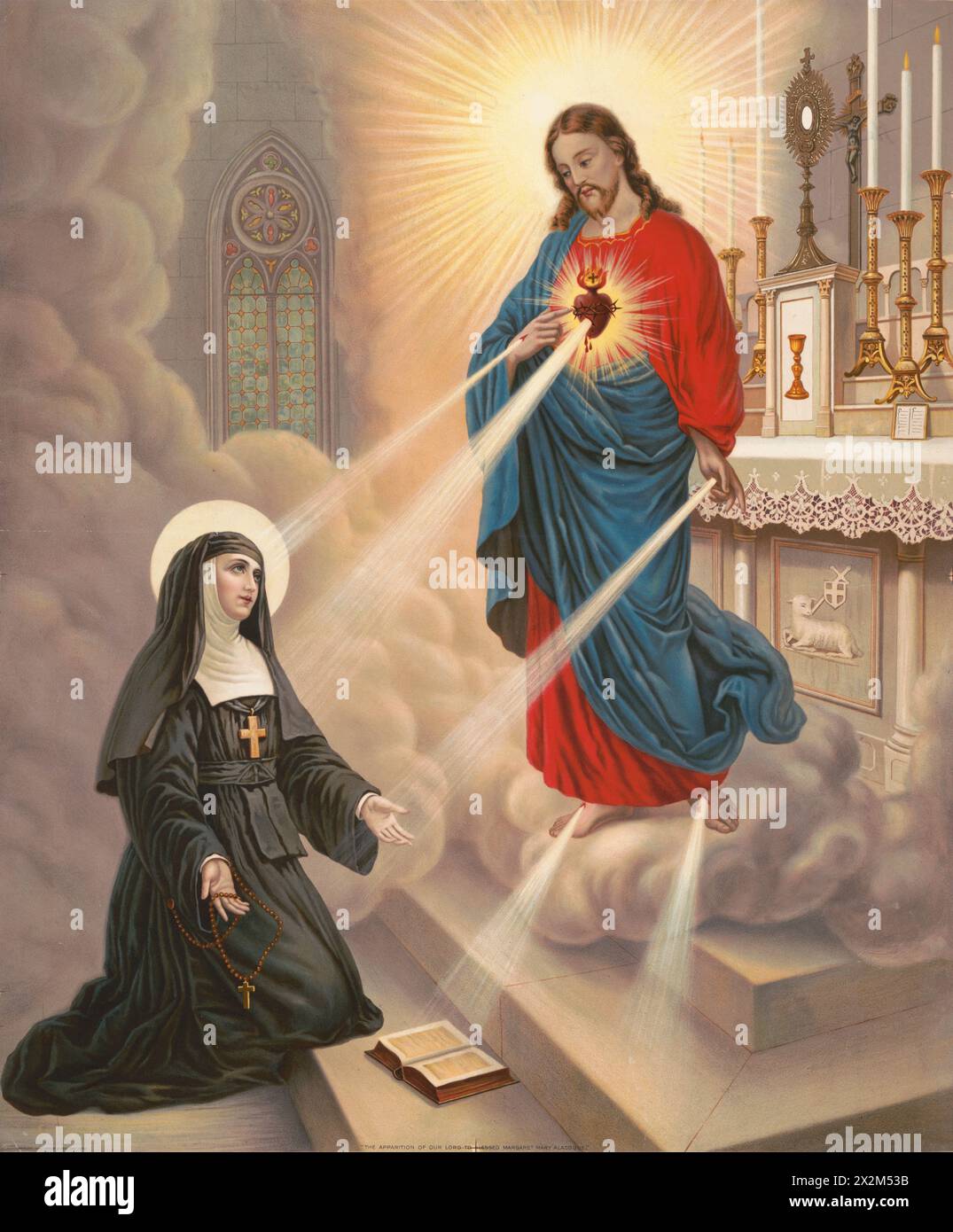 Jesus Christ - The apparition of our Lord to blessed Margaret Mary ...